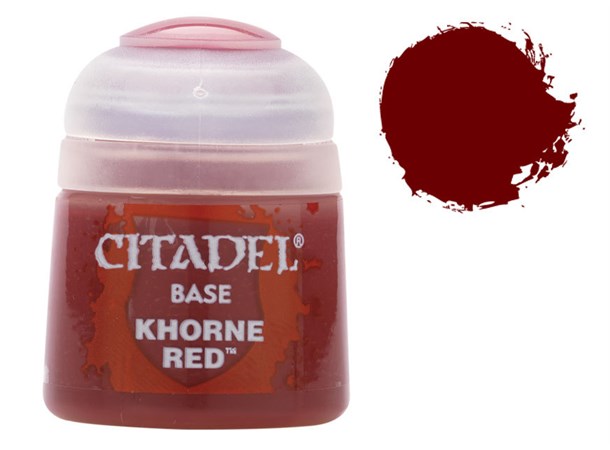 Citadel Paint Base Khorne Red (Også kjent som Scab Red) - Gamezone.no