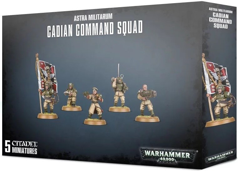 Astra Militarum Cadian Command Squad Warhammer 40K - Gamezone.no