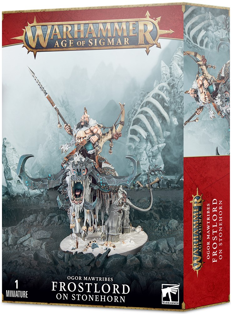 Ogor Mawtribes Frostlord on Stonehorn Warhammer Age of Sigmar - Gamezone.no