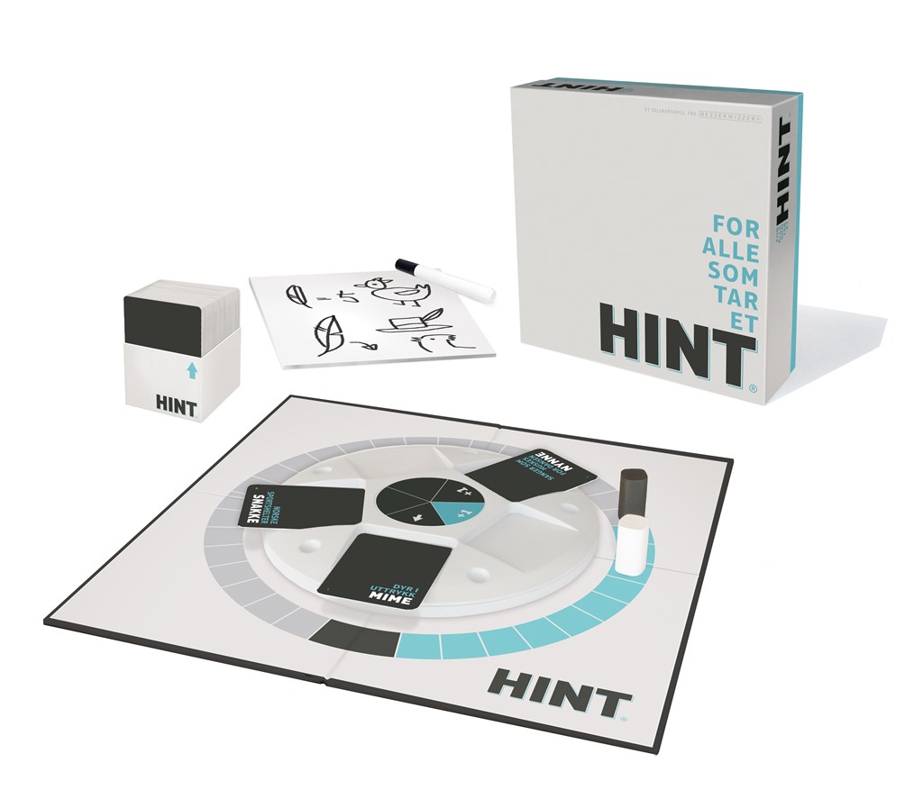 HINT Hvit Brettspill - Norsk utgave Kåret til Årets Selskapsspill ...