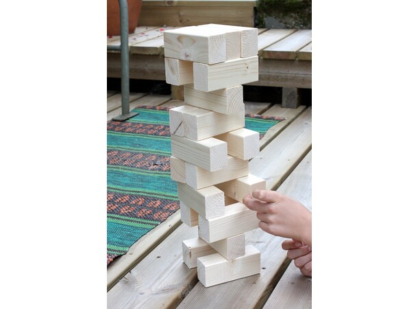 Giant Tower Utendørsspill Jenga 43 cm Stor Jenga - Gamezone.no
