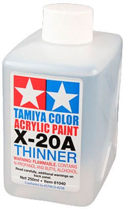 Tamiya Acryl/Poly Thinner X-20A - 250ml - Gamezone.no