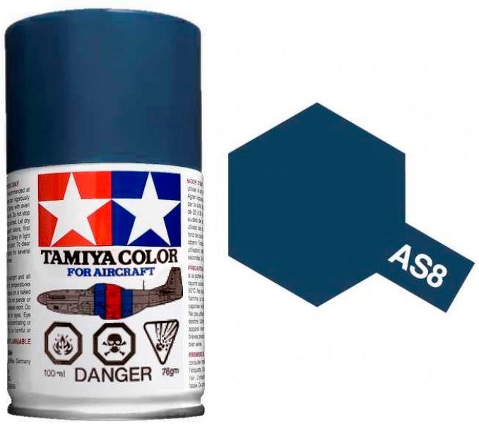 Tamiya Airspray AS-8 Navy Blue US Army Tamiya 86508 - 100ml - Gamezone.no