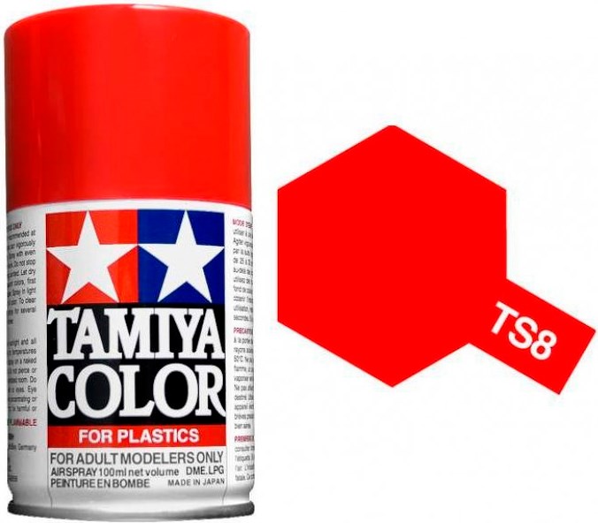 Tamiya Airspray TS-8 Italian Red Tamiya 85008 - 100ml - Gamezone.no
