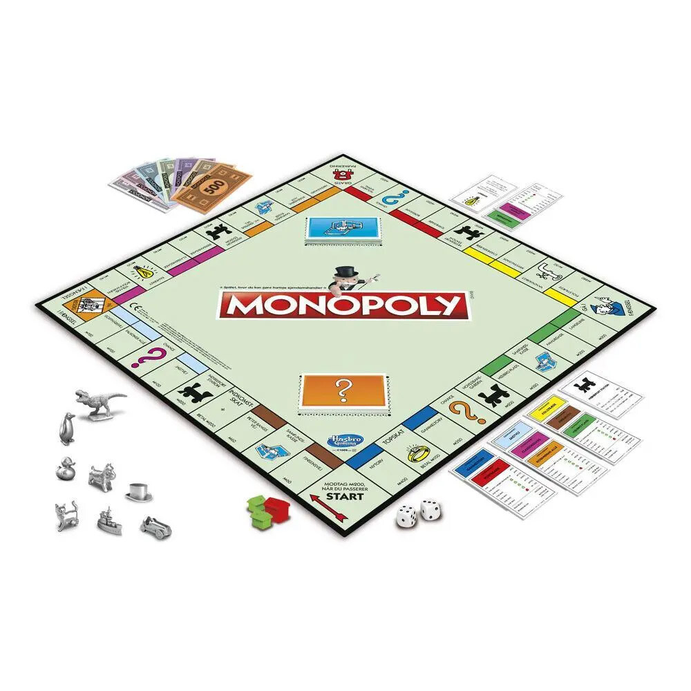 Monopoly Monopol Norsk Det klassiske Monopol med nye brikker - Gamezone.no