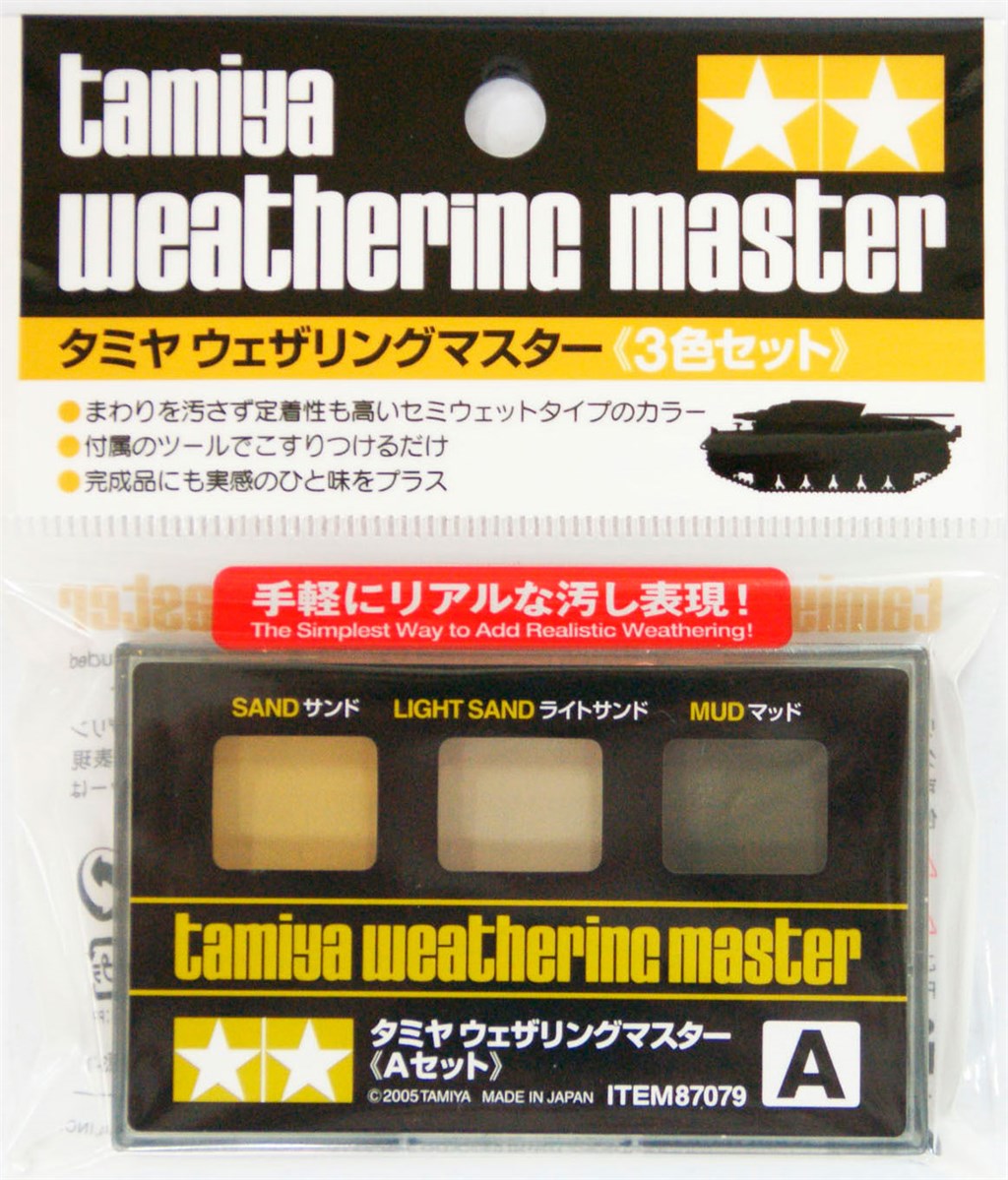 Tamiya Weathering Master A-Set Sand, Light Sand, Mud - Gamezone.no