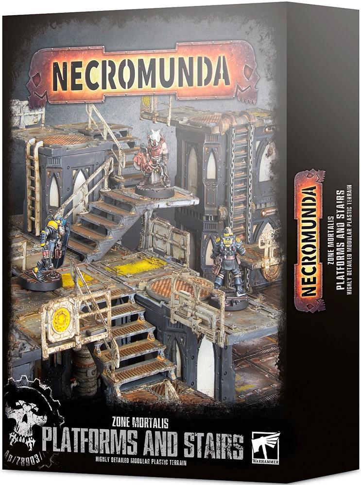Necromunda Terrain Platforms & Stairs Zone Mortalis - Gamezone.no