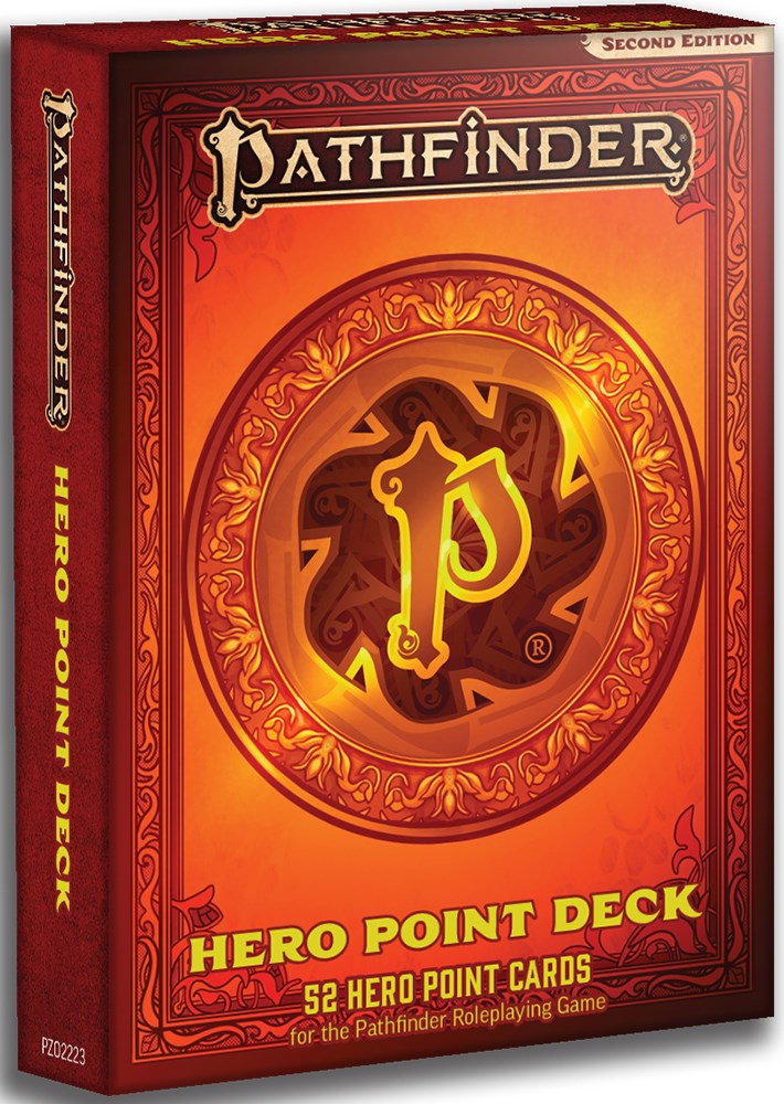 Pathfinder RPG Cards Hero Point Second Edition Card Deck - Gamezone.no