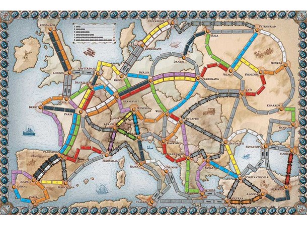 Ticket to Ride Europe Brettspill (Norsk) - Gamezone.no