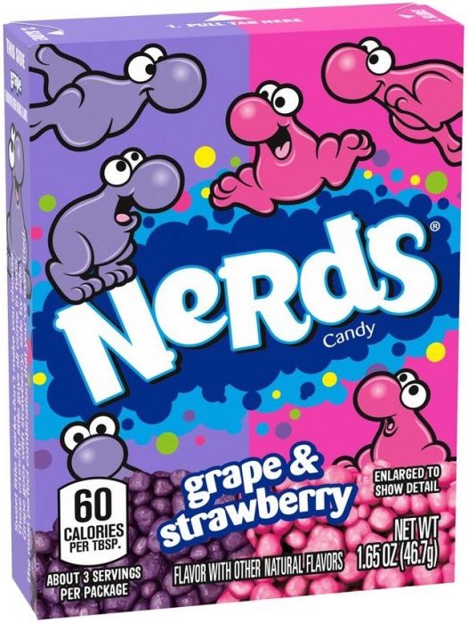 Nerds Grape & Strawberry 46g Wonka Tyggekarameller - Gamezone.no