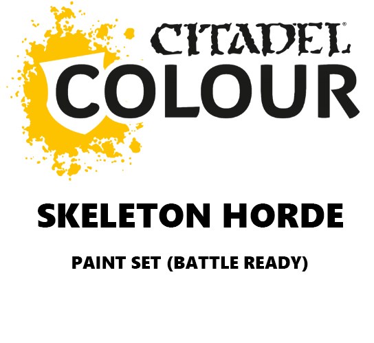 Skeleton Horde Paint Set Battle Ready Paint Set for din hær - Gamezone.no