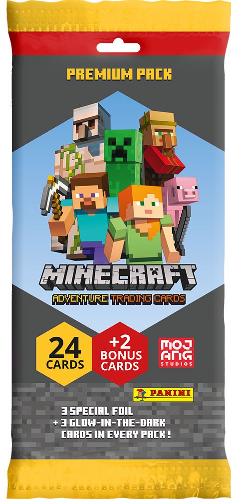Minecraft Trading Cards Premium Pack Adventure Trading Cards - 26 kort ...