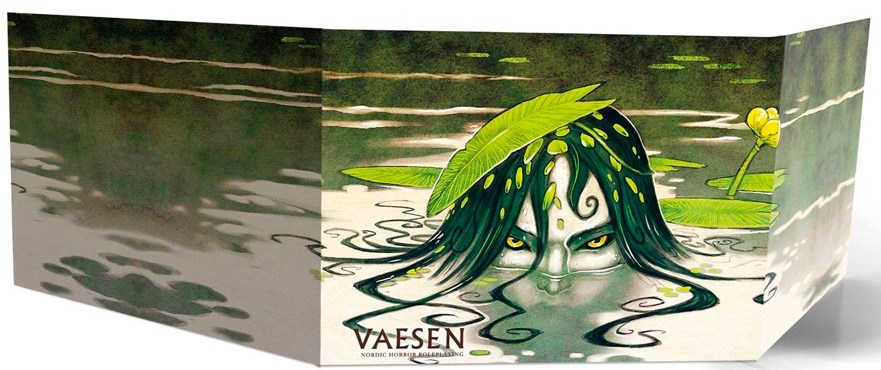Vaesen GM Screen & Map Nordic Horror Roleplaying - Gamezone.no