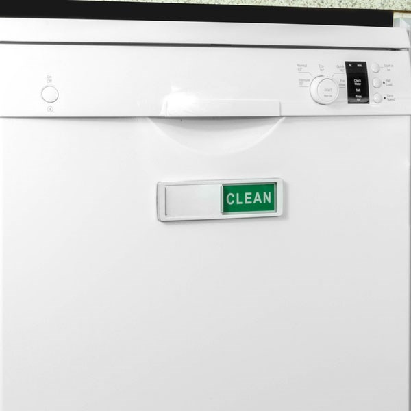 Oppvaskmaskin Skilt Dirty/Clean Sølv - Gamezone.no