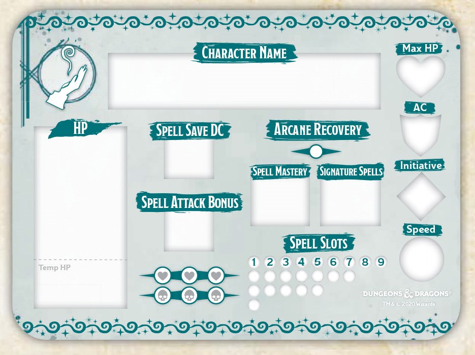 D&D Token Set Wizard Dungeons & Dragons - Gamezone.no