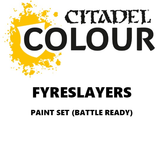 Fyreslayers Paint Set Battle Ready Paint Set for din hær - Gamezone.no
