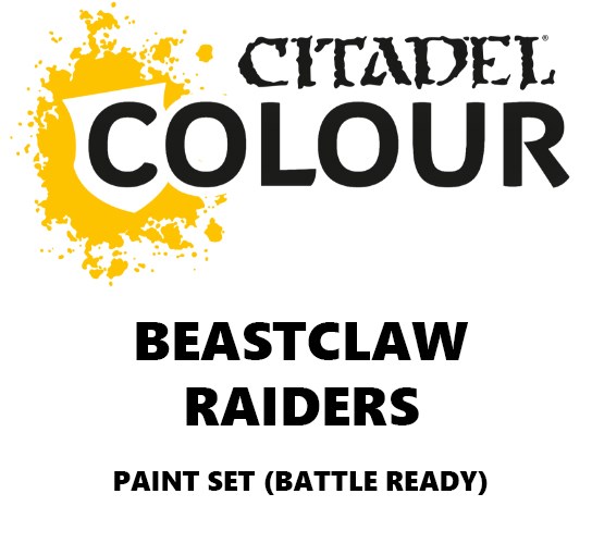 Beastclaw Raiders Paint Set Battle Ready Paint Set for din hær ...