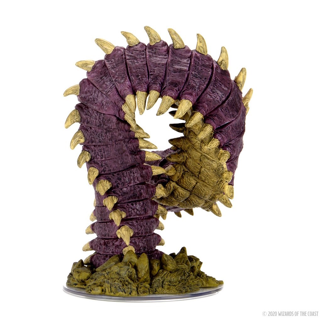 D&D Figur Icons Purple Worm Premium Set Dungeons & Dragons Fangs ...