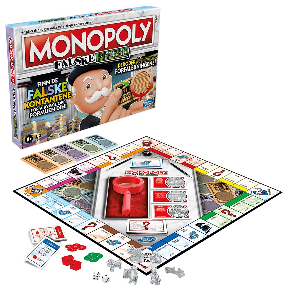Monopoly Falske Penger Brettspill Norsk utgave - Gamezone.no