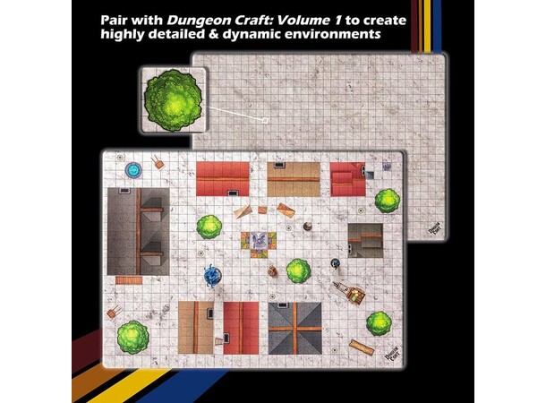Dungeon Craft Battle Map City - Gamezone.no