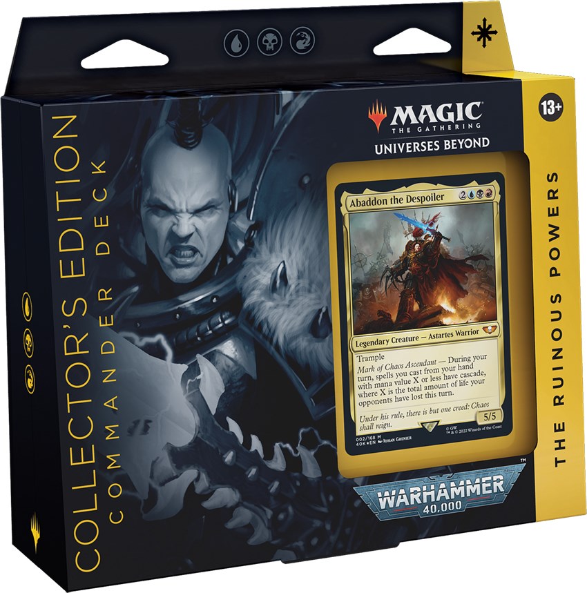 Magic Warhammer 40K Ruinous Powers CE Collectors Edition Commander Deck ...