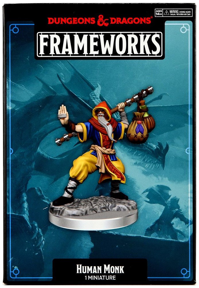 D&D Figur Frameworks Human Monk Male - Gamezone.no