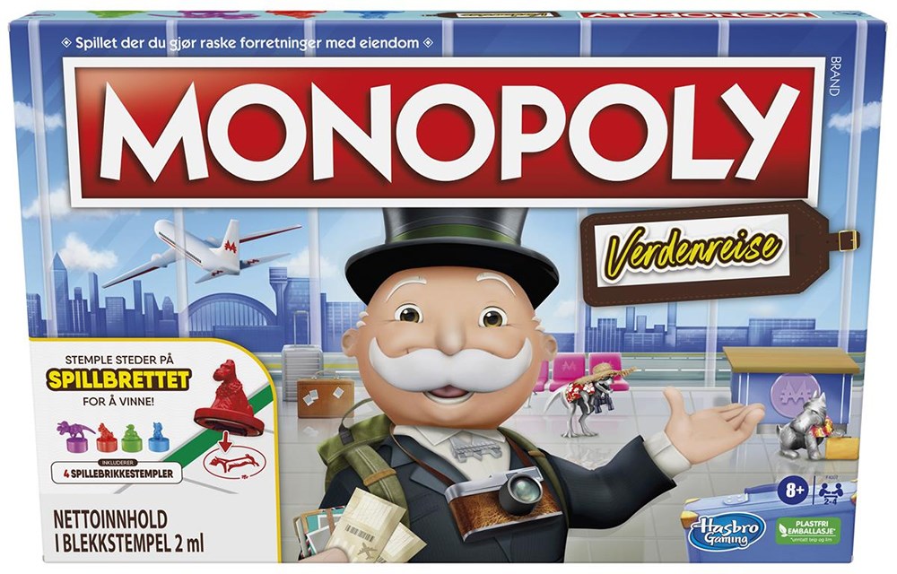 Monopoly Verdensreise Brettspill - Norsk - Gamezone.no