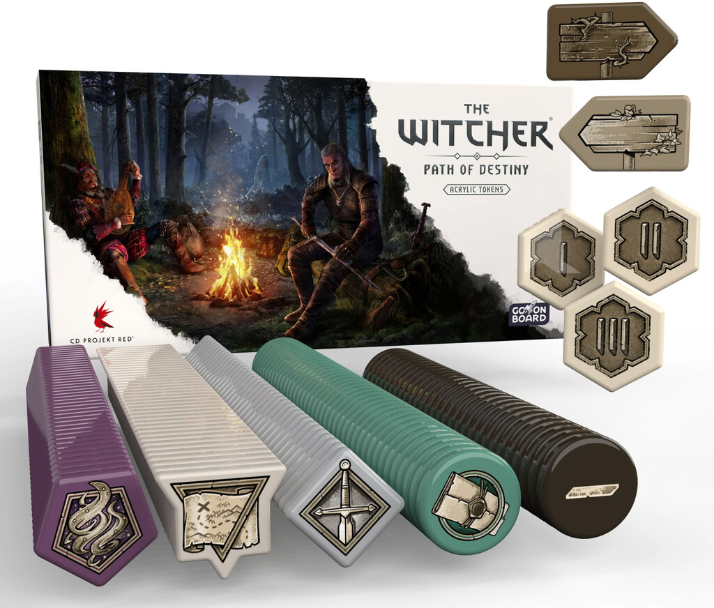 The Witcher Path of Destiny Token Set Acrylic Tokens - Gamezone.no