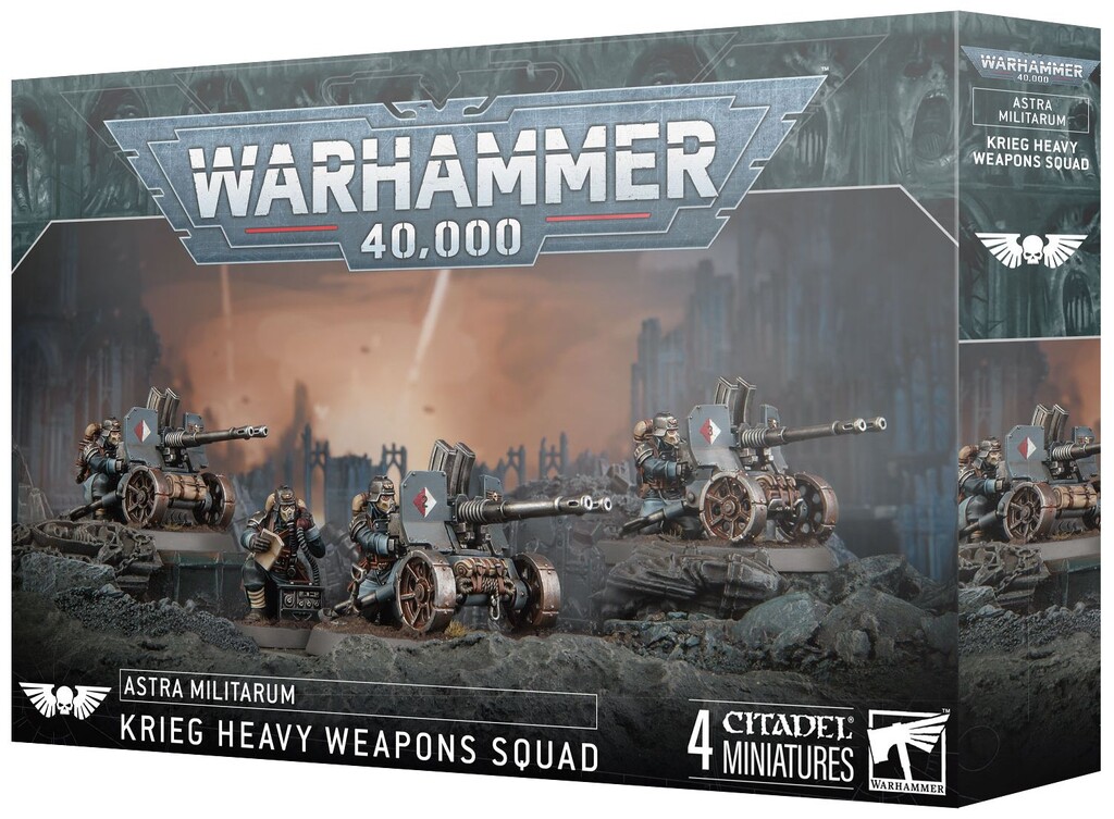 Astra Militarum Krieg Heavy Weapon Squad Warhammer 40K - Gamezone.no