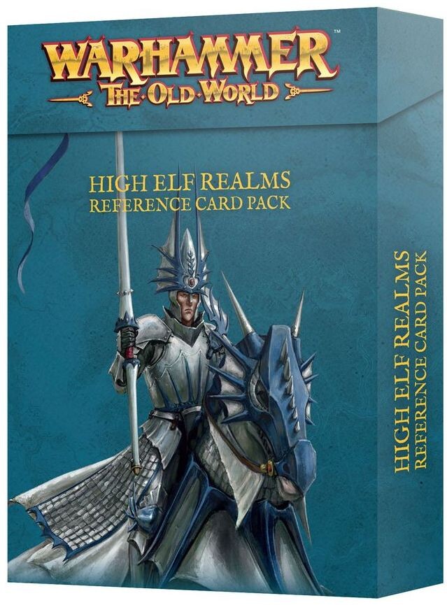 High Elf Realms Reference Card Pack Warhammer The Old World - Gamezone.no
