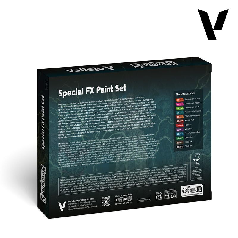 Vallejo Special FX Paint Set Squidmar Miniatures - Gamezone.no