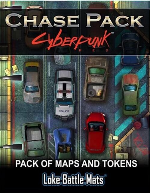 Chase Pack Cyberpunk Maps/Tokens Pack - Gamezone.no