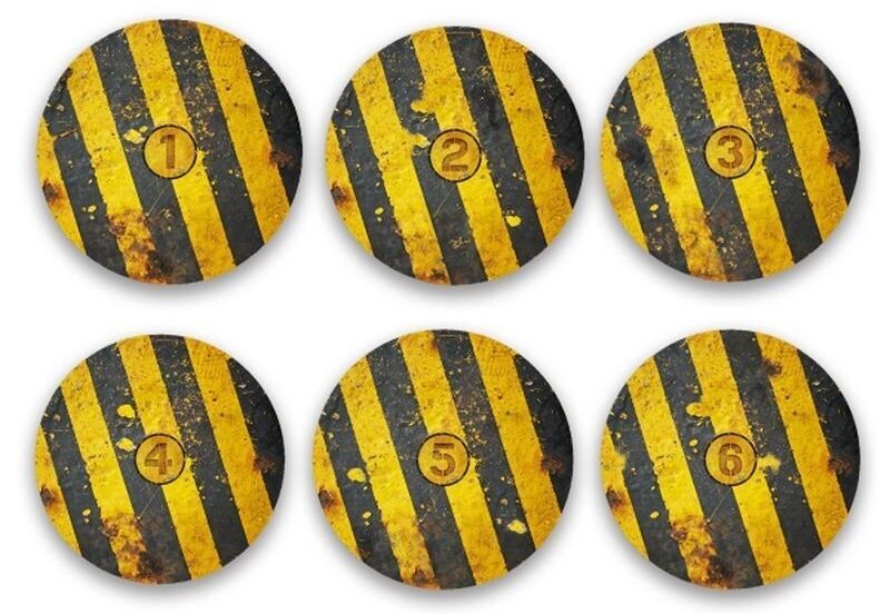 Kill Team Objectives Danger Zone - 6 st AK Interactive - Gamezone.no