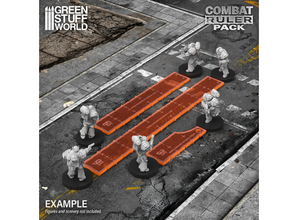 WTC 3-6-9 Combat Ruler Pack Green Stuff World - Gamezone.no