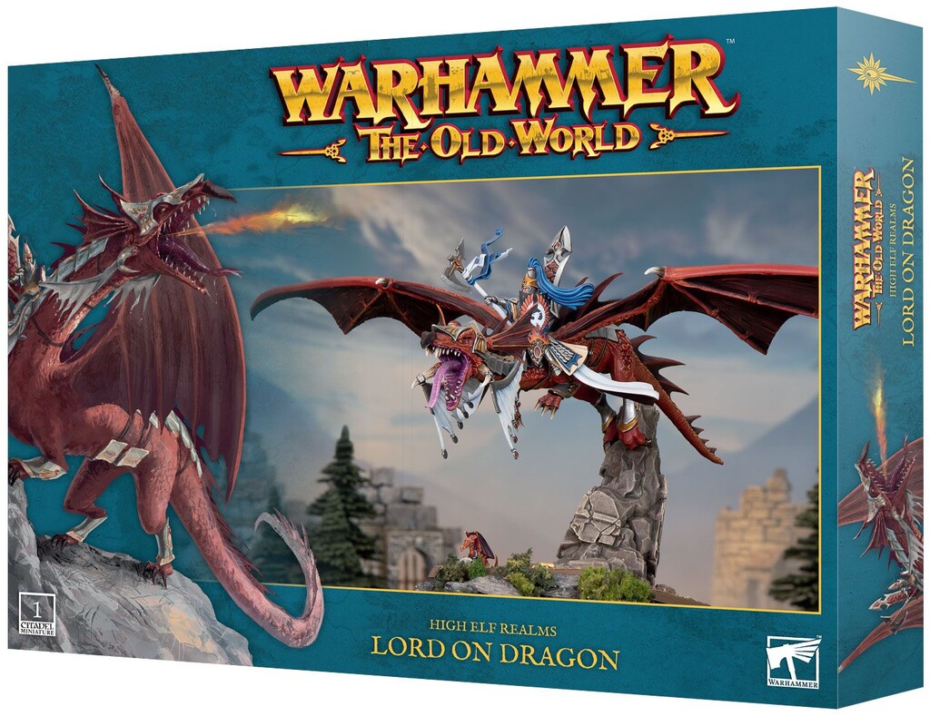 High Elf Realms Lord on Dragon Warhammer The Old World - Gamezone.no