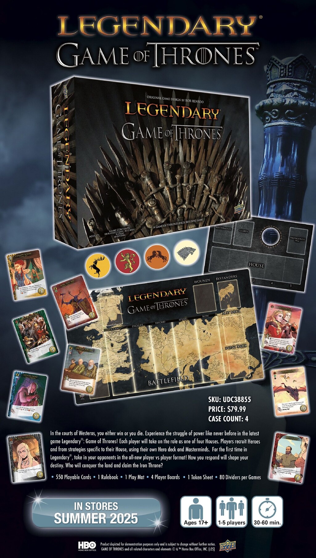 Legendary Game of Thrones Brettspill Deck Building Game - Gamezone.no
