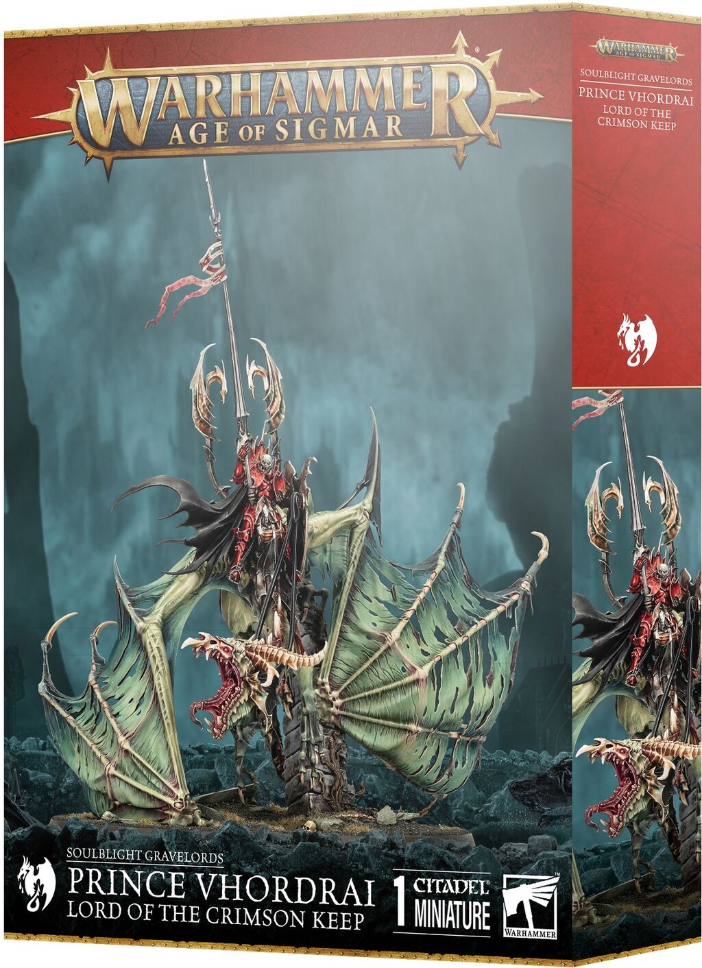 Soulblight Gravelords Prince Vhordrai Lord of the Crimson Keep - Age of Sigmar - Gamezone.no