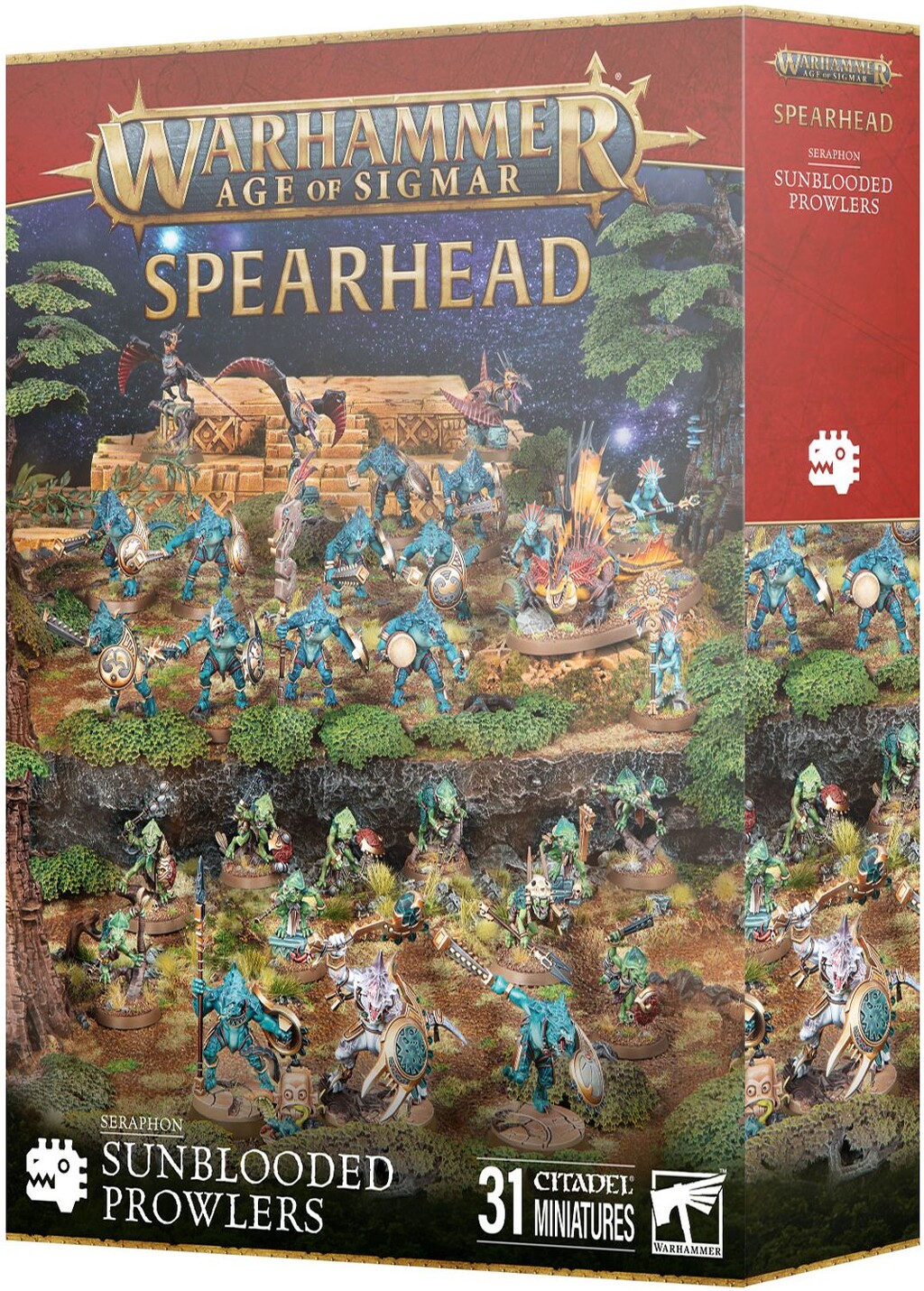 Seraphon Spearhead Sunblooded Prowlers Warhammer Age of Sigmar - Gamezone.no