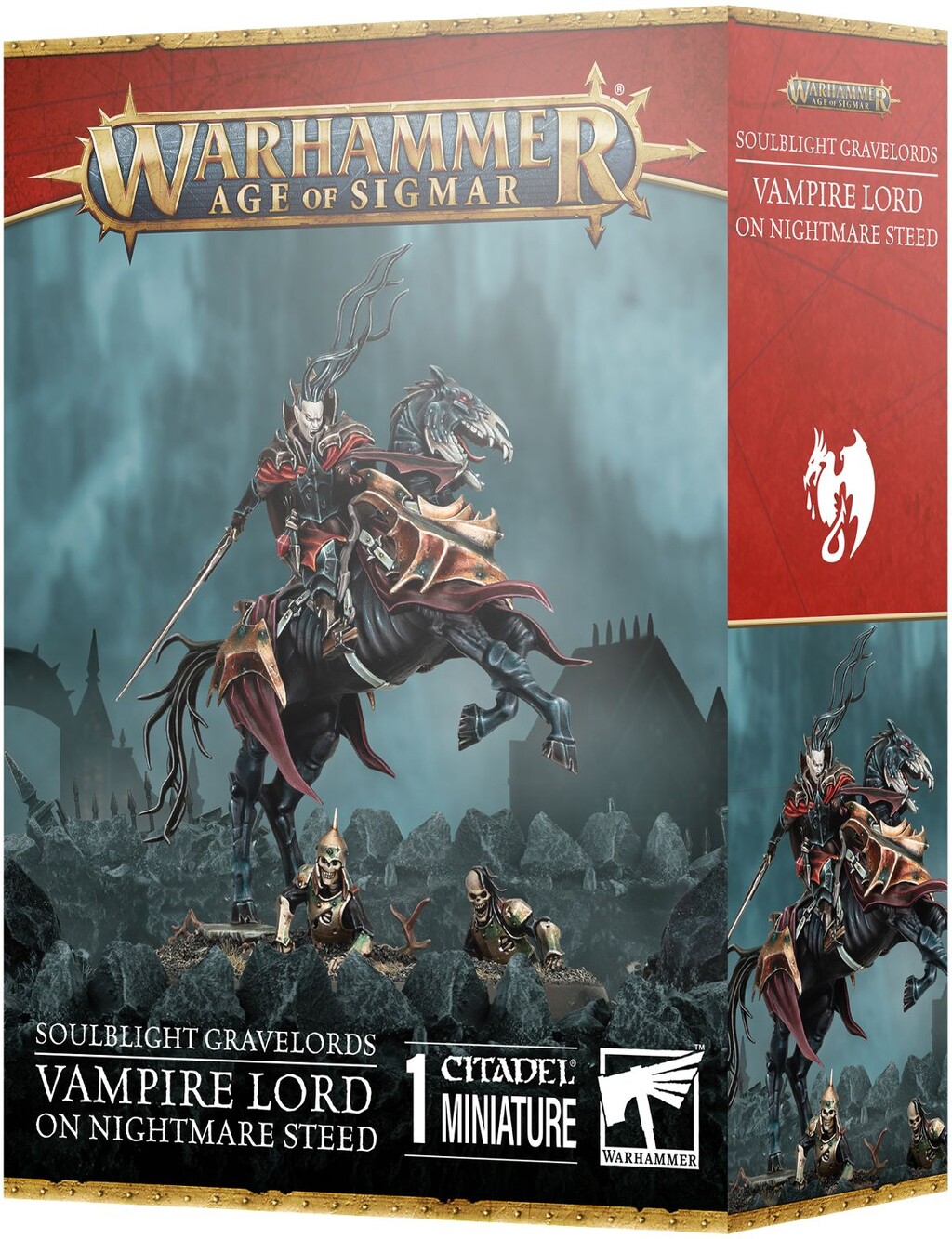 Soulblight Gravelords Vampire Lord On Nightmare Steed - Age of Sigmar ...